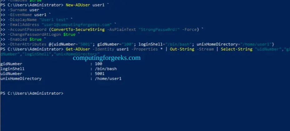 Configure Active Directory Domain Services using PowerShell