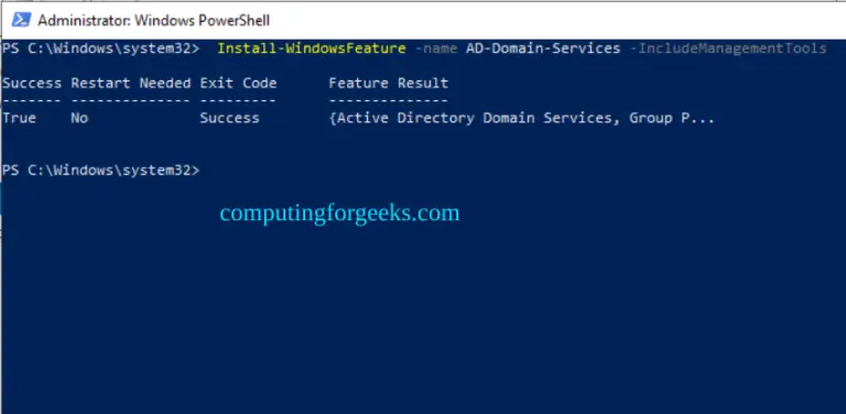 Configure Active Directory Domain Services Using Powershell 7945
