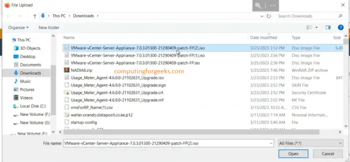 Patching VMware vSphere vCenter 7.0 using CLI | ComputingForGeeks
