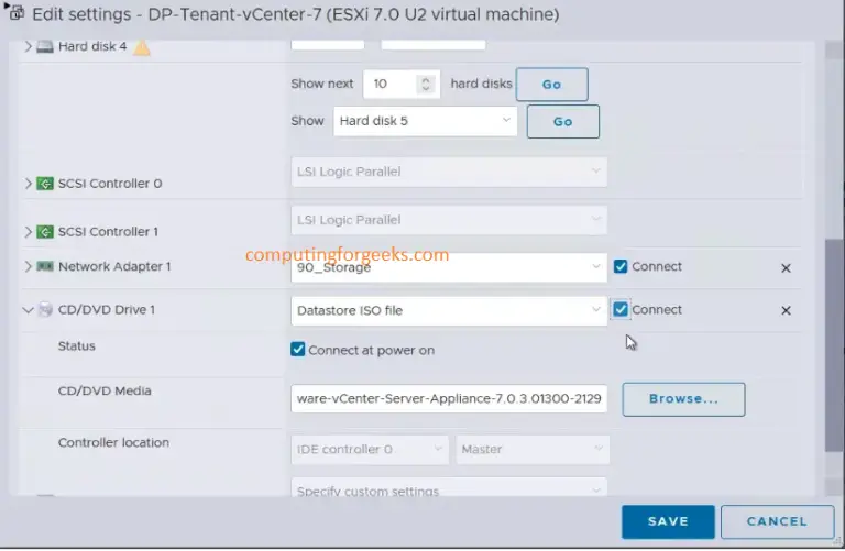 Patching VMware vSphere vCenter 7.0 using CLI | ComputingForGeeks