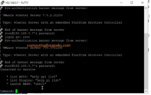 Patching VMware vSphere vCenter 7.0 using CLI | ComputingForGeeks