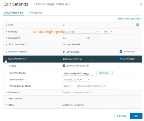How To Upgrade VMware vCloud Usage Meter | ComputingForGeeks