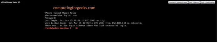 How To Upgrade VMware vCloud Usage Meter | ComputingForGeeks