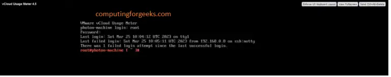 How To Upgrade VMware vCloud Usage Meter | ComputingForGeeks