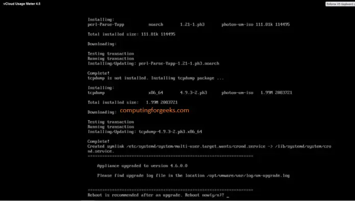 How To Upgrade Vmware Vcloud Usage Meter Computingforgeeks