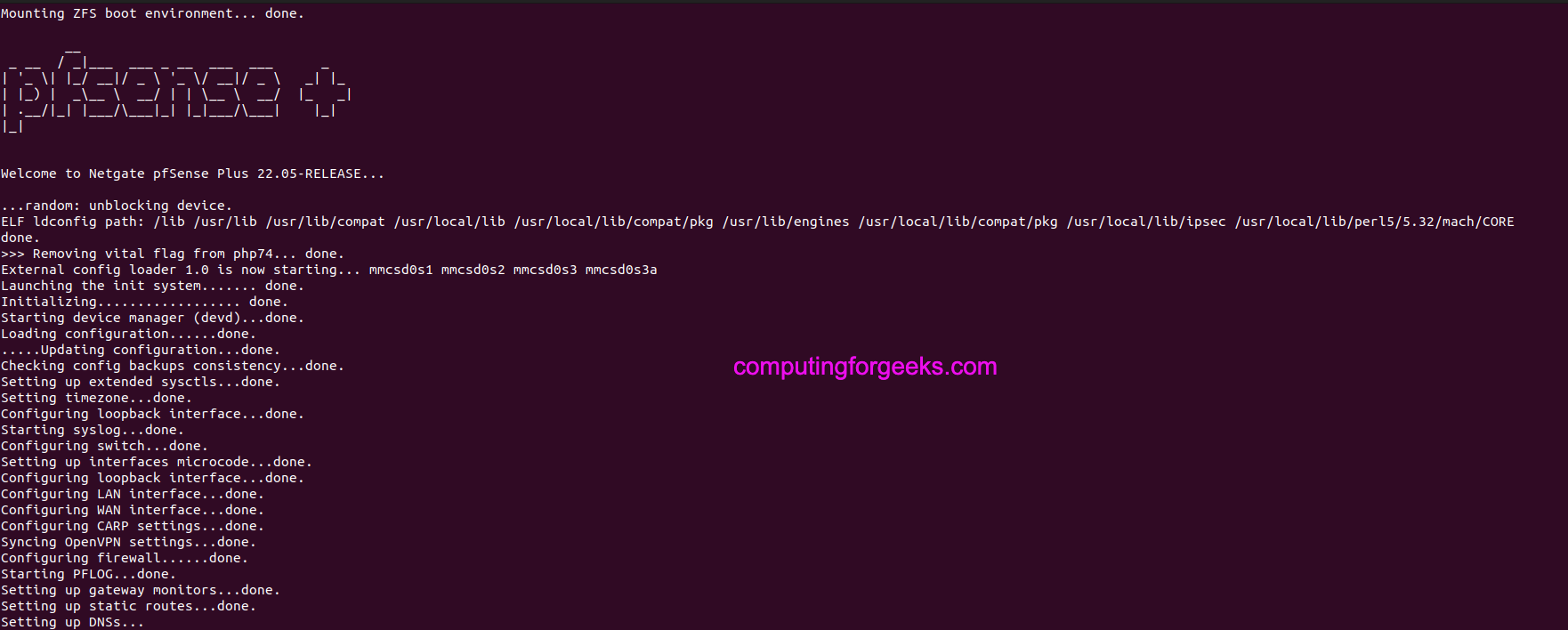 Connecting to Serial Console on Netgate SG pfSense Appliance | ComputingForGeeks