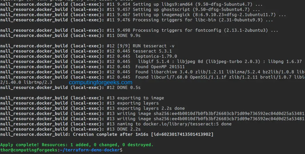 Automate Deployments Using Docker and Terraform | ComputingForGeeks Automate Deployments Using Docker and Terraform | ComputingForGeeks