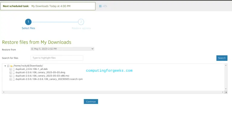 Backup Linux Mac And Windows Systems Using Duplicati Computingforgeeks