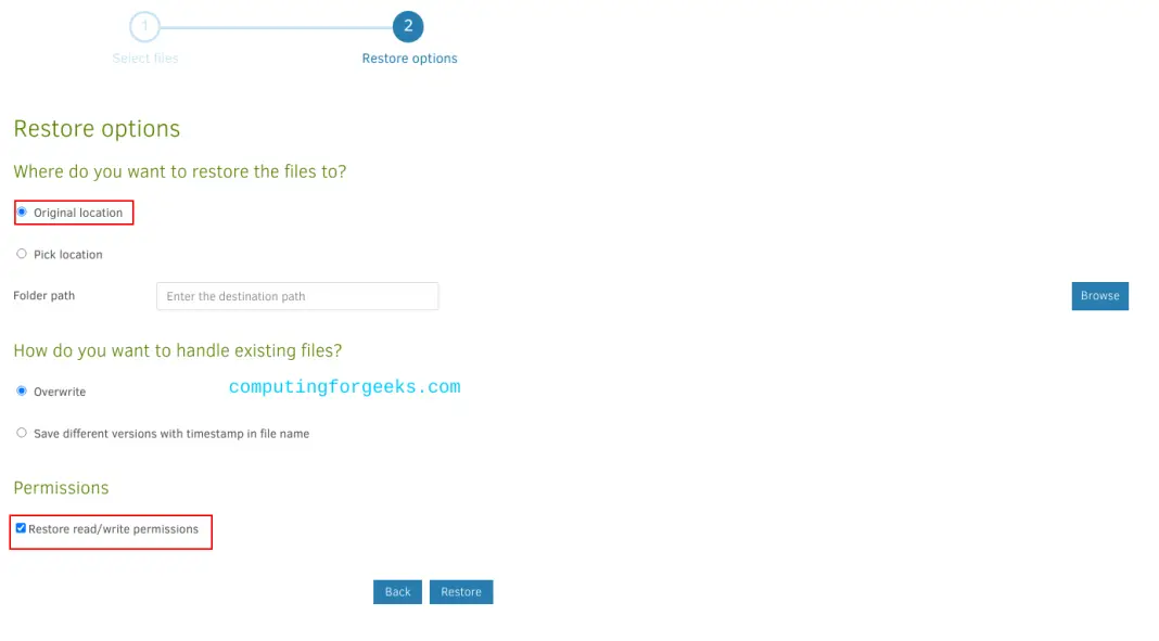 Backup Linux, Mac, and Windows Systems using Duplicati | ComputingForGeeks