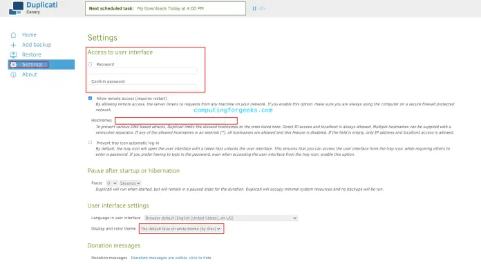 Backup Linux, Mac, and Windows Systems using Duplicati | ComputingForGeeks