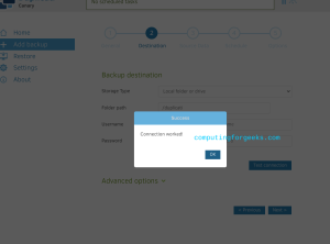 Backup Linux, Mac, and Windows Systems using Duplicati | ComputingForGeeks