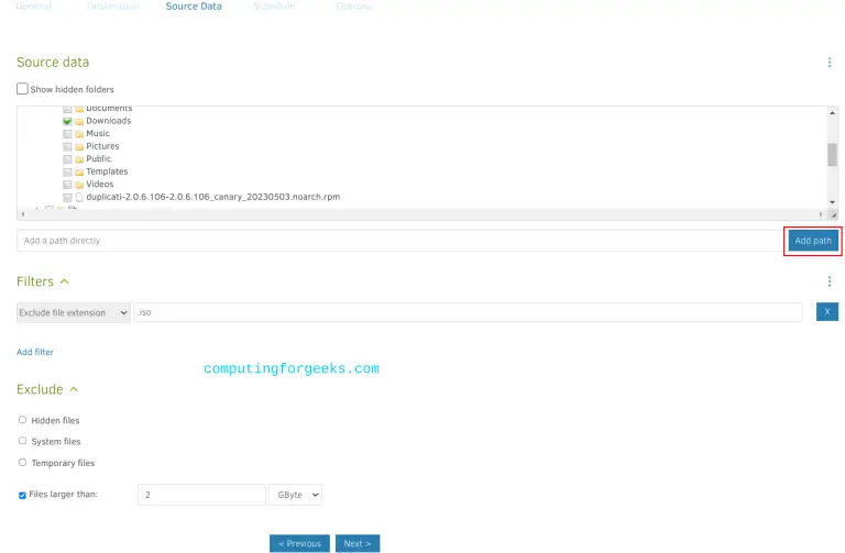 Backup Linux, Mac, and Windows Systems using Duplicati | ComputingForGeeks
