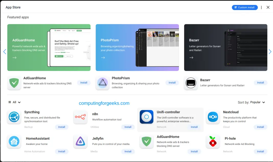 How To Build Home Private Cloud using CasaOS | ComputingForGeeks