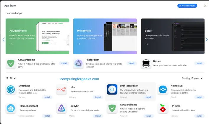 How To Build Home Private Cloud using CasaOS | ComputingForGeeks