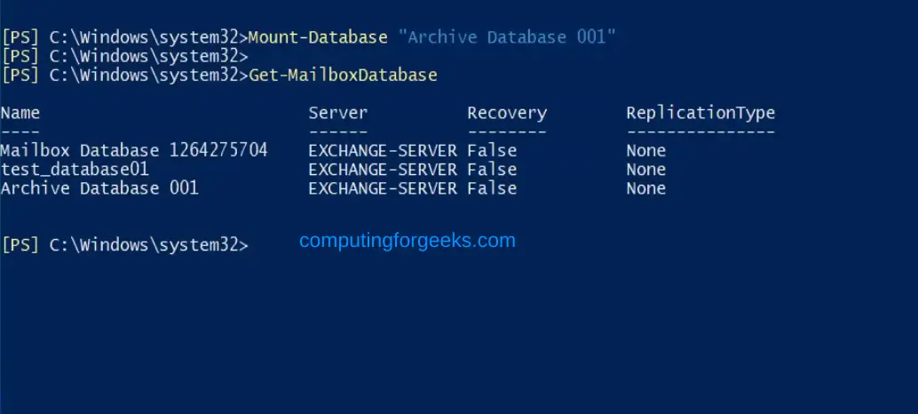 Configure Mailbox Quotas and Archives on Exchange Server 2019 | ComputingForGeeks