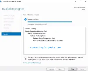 Configure Windows Server 2022 Failover Clustering (WSFC) | ComputingForGeeks