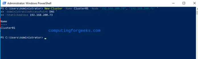 Configure Windows Server 2022 Failover Clustering (WSFC) | ComputingForGeeks