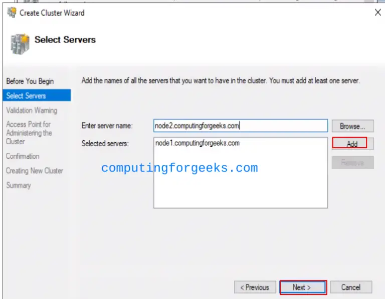 Configure Windows Server 2022 Failover Clustering (WSFC ...