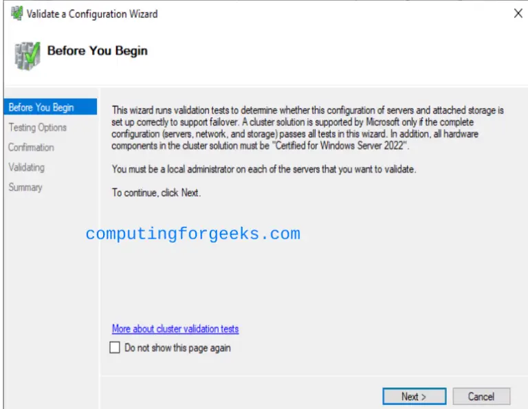Configure Windows Server 2022 Failover Clustering (WSFC ...