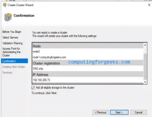 Configure Windows Server 2022 Failover Clustering (WSFC) | ComputingForGeeks