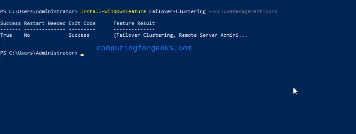 Configure Windows Server 2022 Failover Clustering (WSFC) | ComputingForGeeks