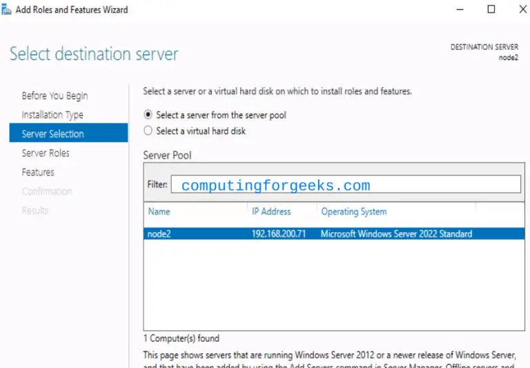 Configure Windows Server 2022 Failover Clustering (WSFC) | ComputingForGeeks