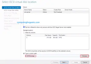 Configure iSCSI Target & Initiator on Windows Server 2022 | ComputingForGeeks