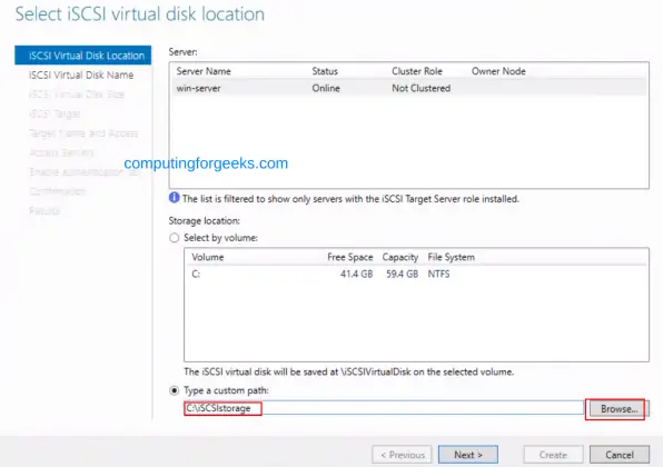 Configure iSCSI Target & Initiator on Windows Server 2022 | ComputingForGeeks