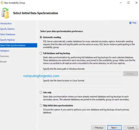 Configuring AlwaysOn Availability Groups in SQL Server 2022 | ComputingForGeeks