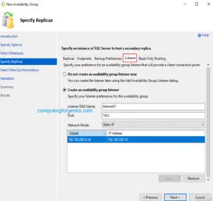 Configuring AlwaysOn Availability Groups in SQL Server 2022 ...