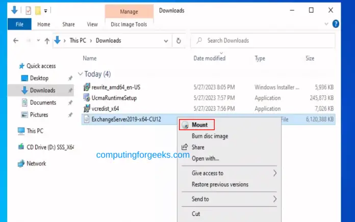 Installing Exchange Server 2019 on Windows Server 2022 | ComputingForGeeks