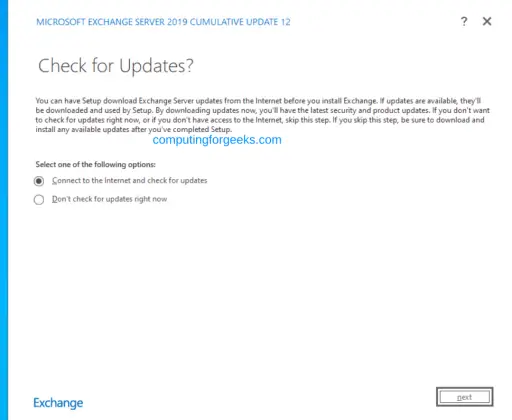 Installing Exchange Server 2019 on Windows Server 2022 | ComputingForGeeks