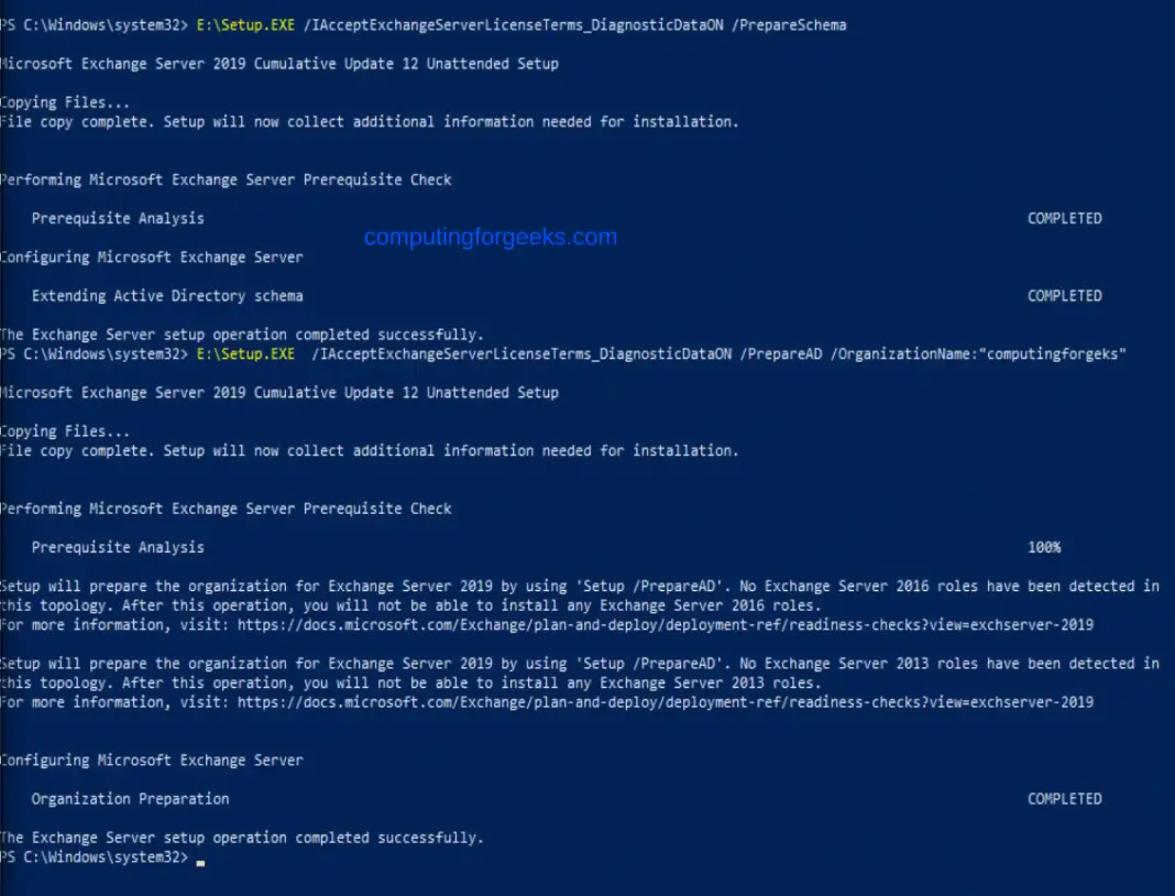 Installing Exchange Server 2019 on Windows Server 2022 | ComputingForGeeks