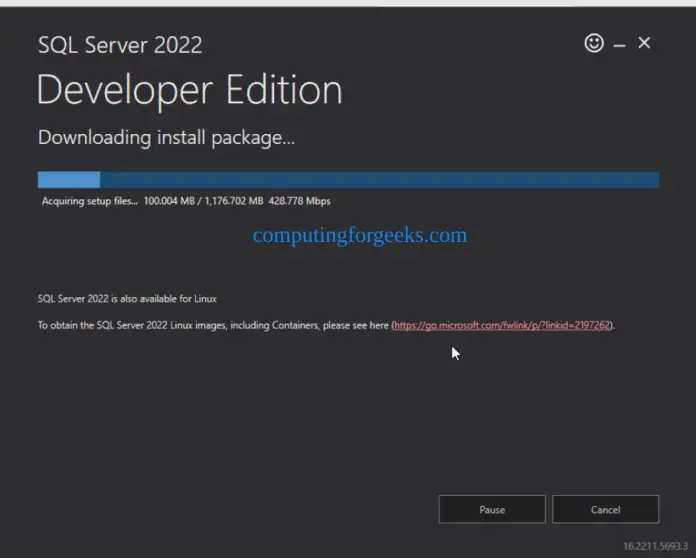 Installing SQL Server 2022 on Windows Server 2022 | ComputingForGeeks