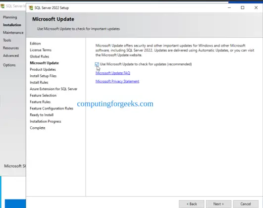 Installing SQL Server 2022 on Windows Server 2022 | ComputingForGeeks