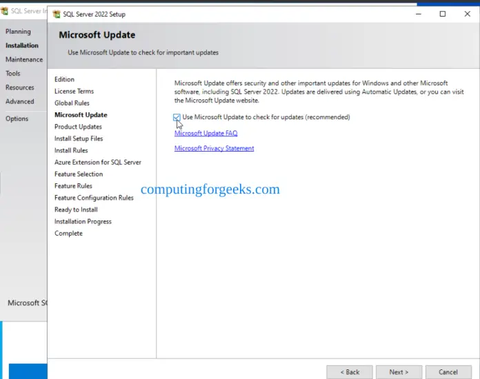 Installing SQL Server 2022 on Windows Server 2022 | ComputingForGeeks