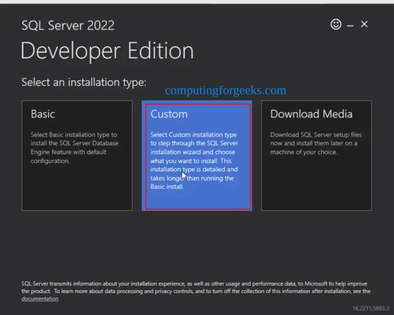 Installing SQL Server 2022 on Windows Server 2022 | ComputingForGeeks