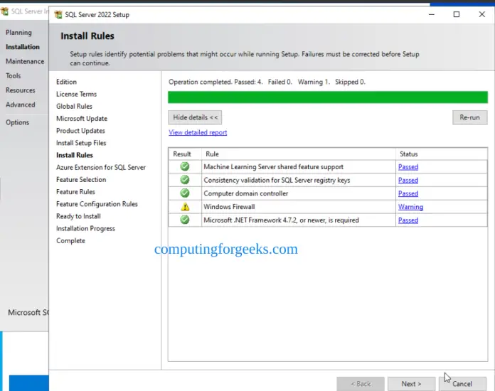 Installing SQL Server 2022 on Windows Server 2022 | ComputingForGeeks