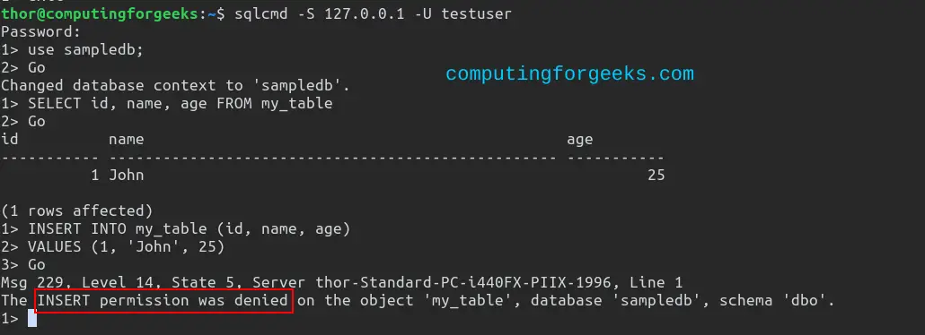 Manage Databases Users And Permissions In Mssql Server 2022 Computingforgeeks