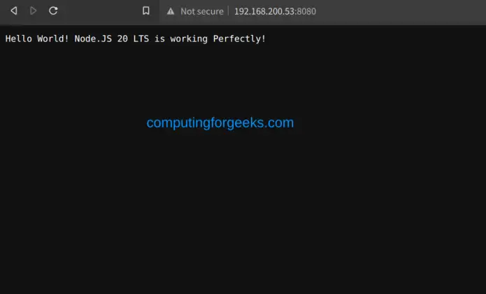 Install and Use Node.js 20 LTS on Rocky 8 / AlmaLinux 8 | ComputingForGeeks