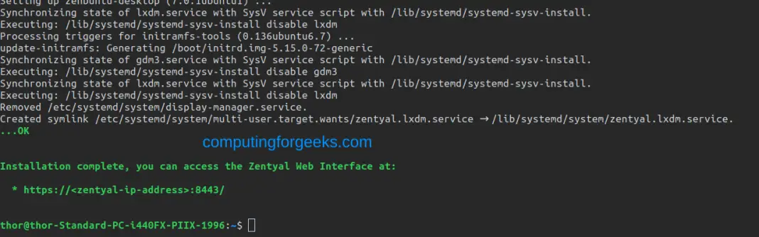Review and Install of Zentyal Server 7 Development Edition | ComputingForGeeks