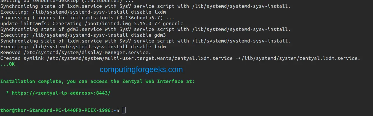 Review and Install of Zentyal Server 7 Development Edition ...