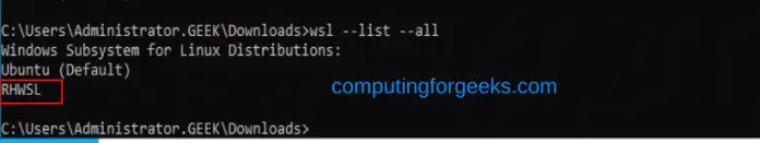 Run RHEL / Fedora on Windows Subsystem for Linux (WSL) | ComputingForGeeks