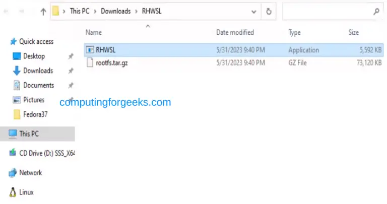Run RHEL / Fedora on Windows Subsystem for Linux (WSL) | ComputingForGeeks