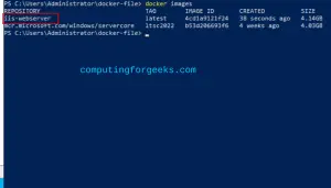 Using Docker and Docker Compose on Windows Server 2022 | ComputingForGeeks