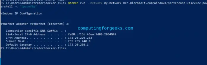Using Docker and Docker Compose on Windows Server 2022 | ComputingForGeeks