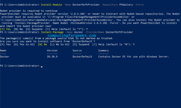 Using Docker and Docker Compose on Windows Server 2022 [Guide]