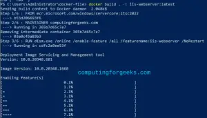 Using Docker and Docker Compose on Windows Server 2022 | ComputingForGeeks