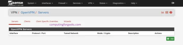 How To Configure OpenVPN Server on pfSense / OPNsense | ComputingForGeeks