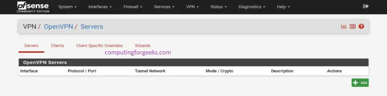 How To Configure OpenVPN Server on pfSense / OPNsense | ComputingForGeeks